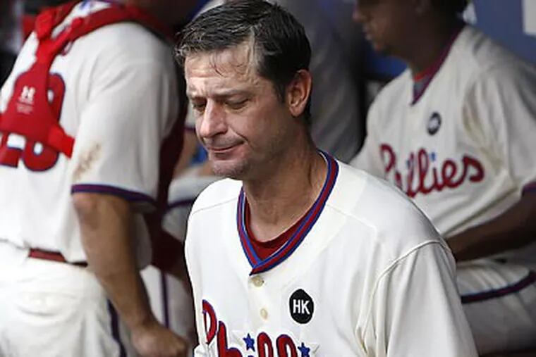Jamie Moyer doesn't help his cause
