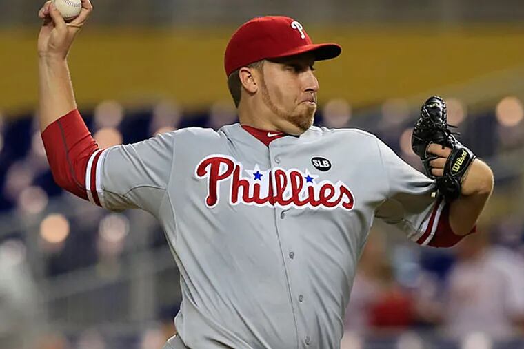 Cody Asche, Aaron Harang star in Phillies' win over Marlins