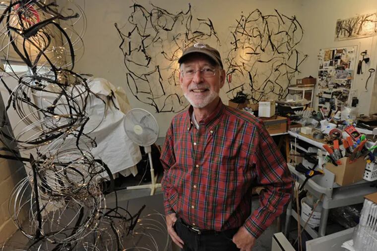 Tire shreds become art