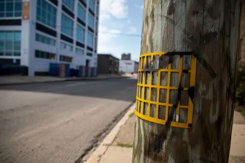 Why yellow grids are on some Philly-area utility poles