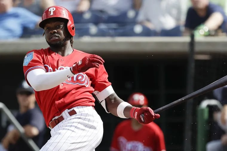 Phillies rookie Roman Quinn makes first major-league start in Fenway ...