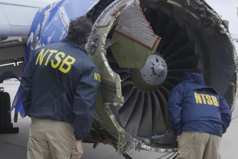 Southwest plane engine failure that caused an emergency landing ...