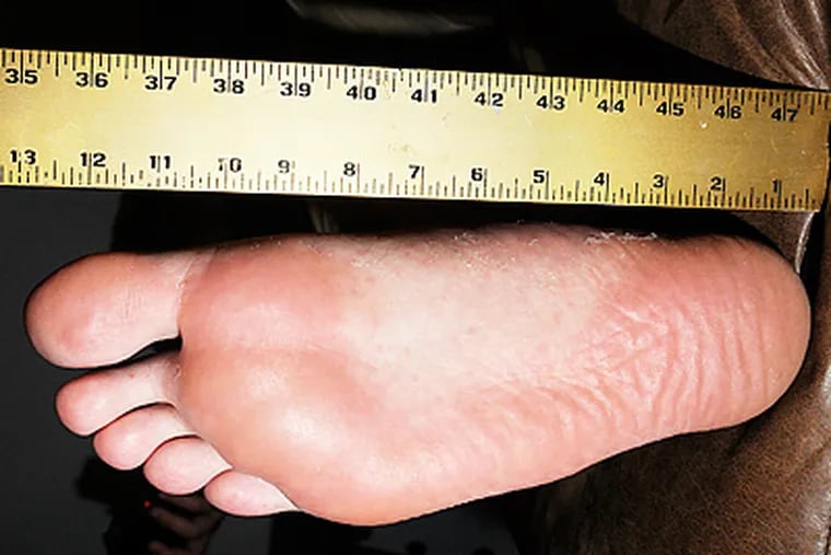 Kingsway football player in search of size-22 cleats