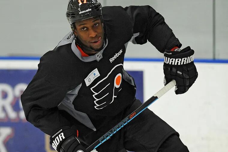 Flyers' Wayne Simmonds eager to get started