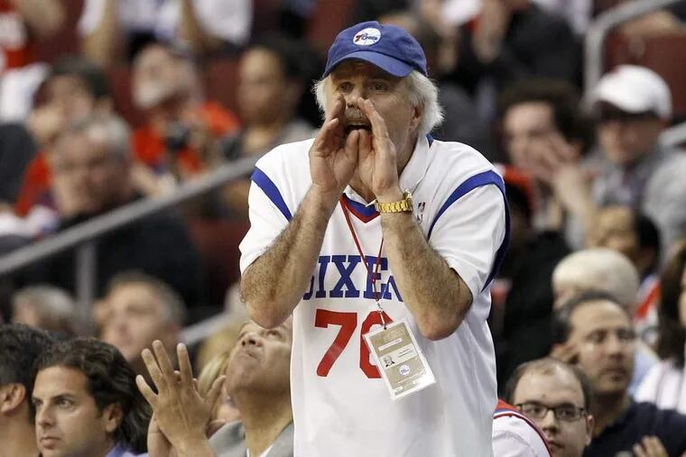 Sixers fan who went viral for sign will be courtside again Thursday ...