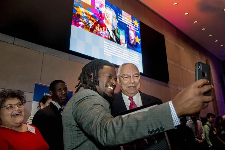 Colin Powell honored in Philadelphia for international work