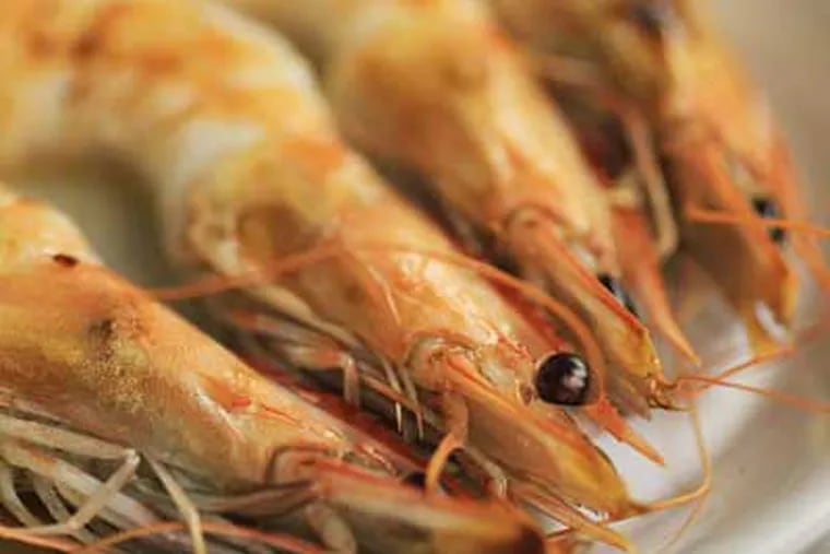 Fresh shrimp, hugely different