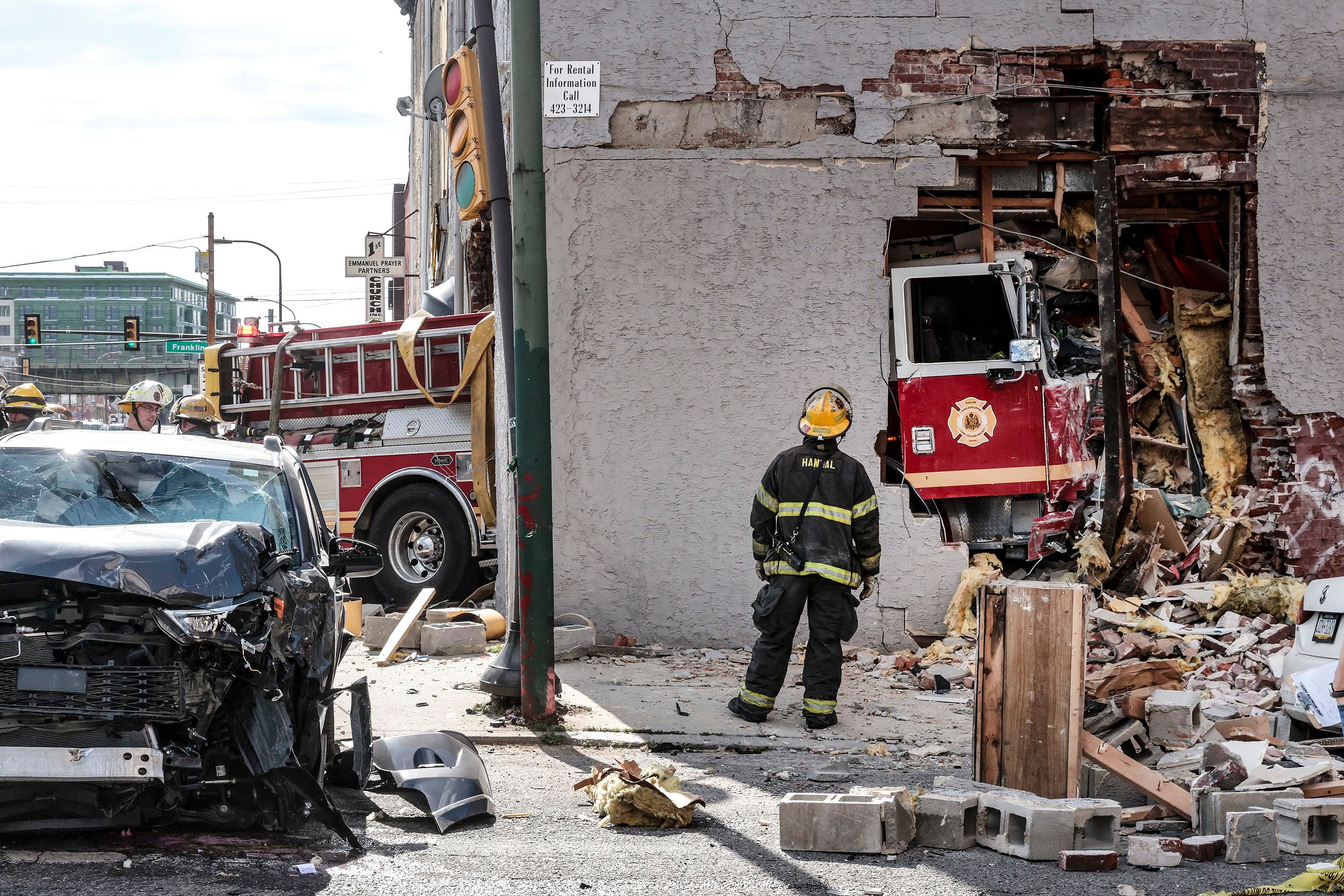 Fire Truck Rollover Accident