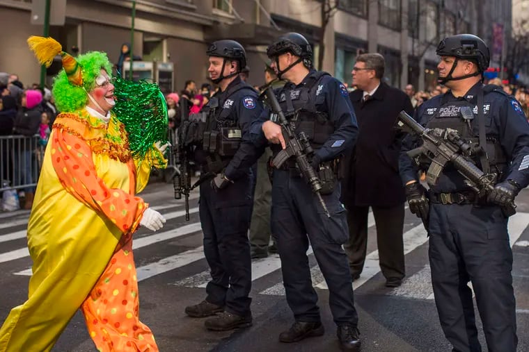 Macy's parade draws record police presence