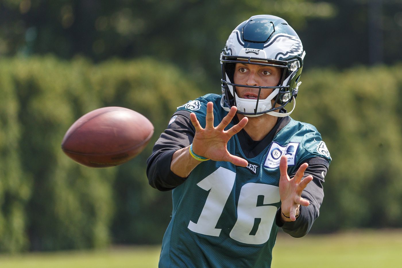 Eagles wide receiver Mack Hollins says new injury isn’t serious