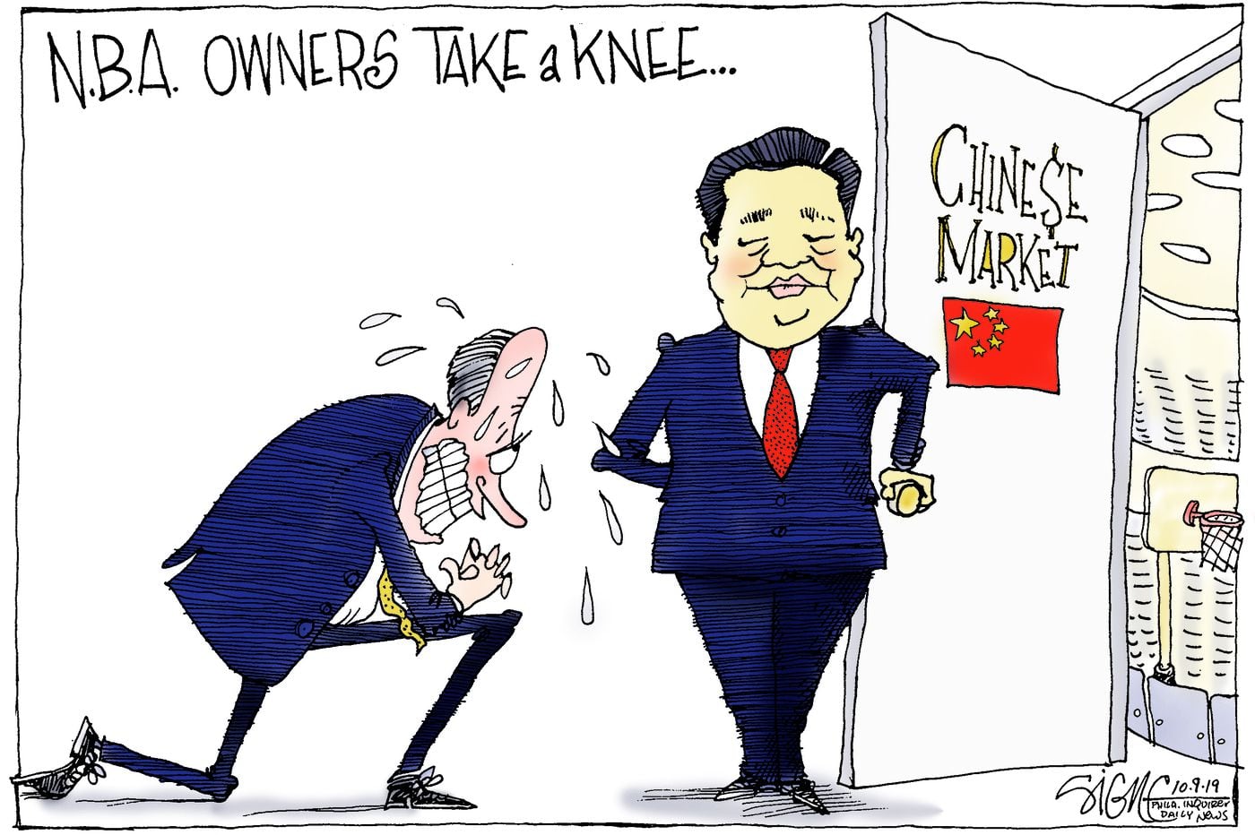 Political Cartoon: Houston Rockets courting China