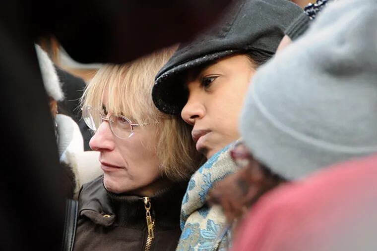 Men and women, united by tragedy