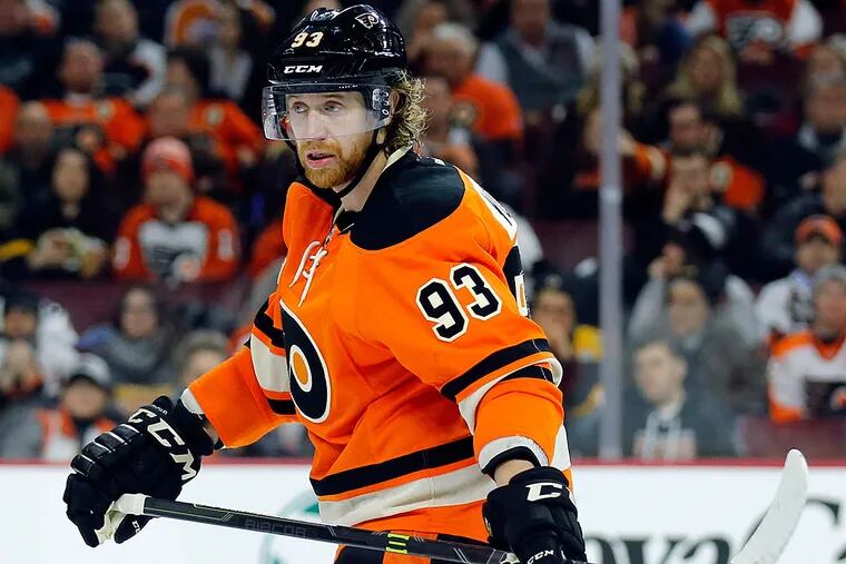 Voracek to skate for first time since injury