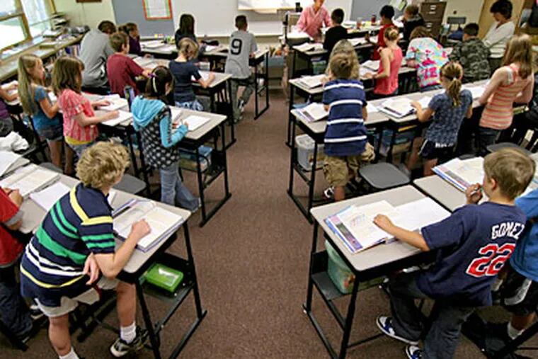 Standing up to learn in class