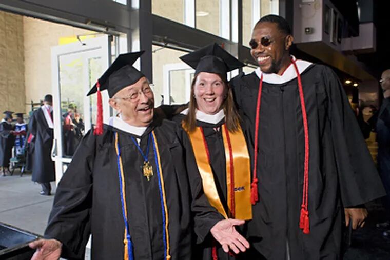 Rutgers grad displays spirit of 76