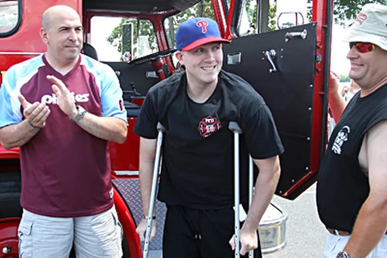 Celebration honors a firefighter and remembers his fallen colleagues