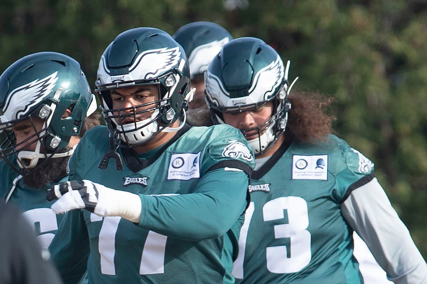 Eagles Andre Dillard trying to get it right on the other side of the ...