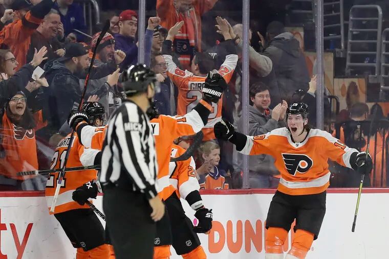 Flyers win seventh straight, beating Oilers in overtime on Nolan ...