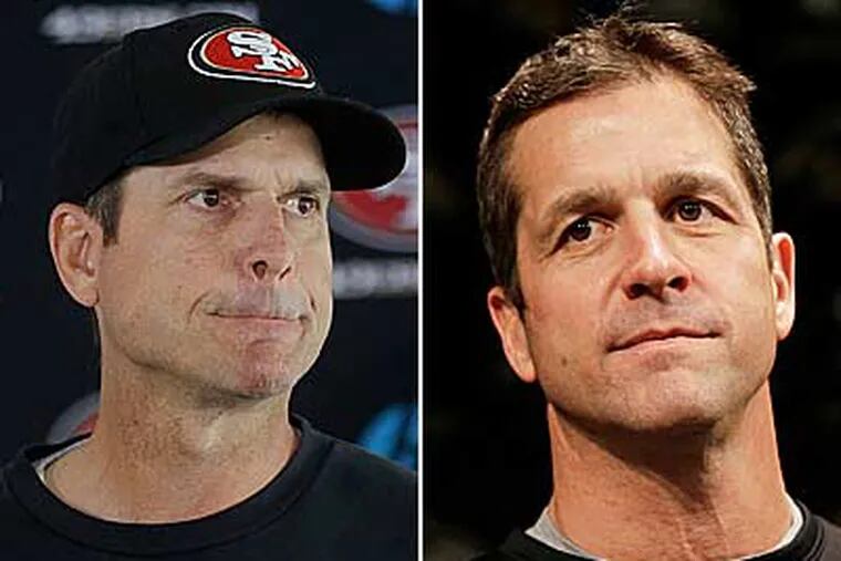 Harbaugh brothers made tough calls on the way to the Super Bowl