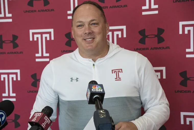 Temple coach Geoff Collins provides a positive health report