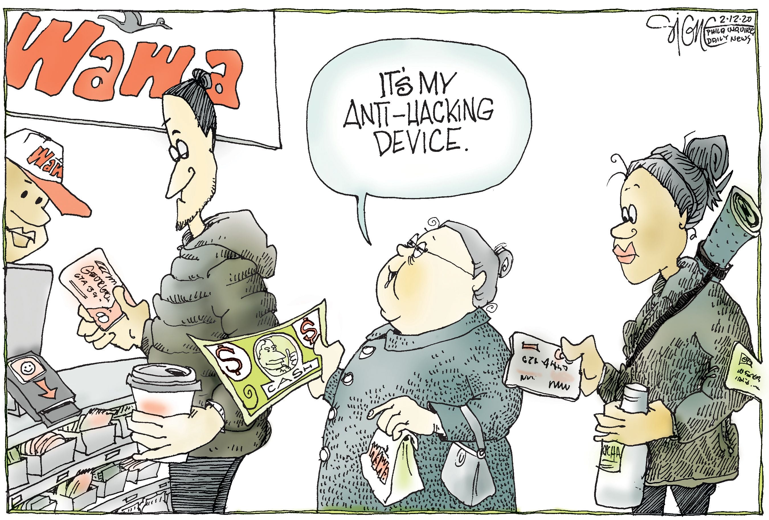 Identity Theft Political Cartoon