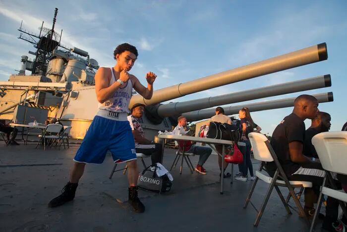 Battle on the Battleship draws fighters in honor of Jersey Joe Walcott