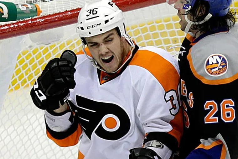 Flyers' Zac Rinaldo thriving in shutdown role