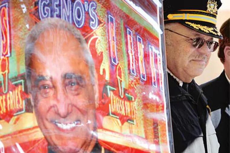 At Geno's Steak, FOP dedicates a plaque to Joey Vento