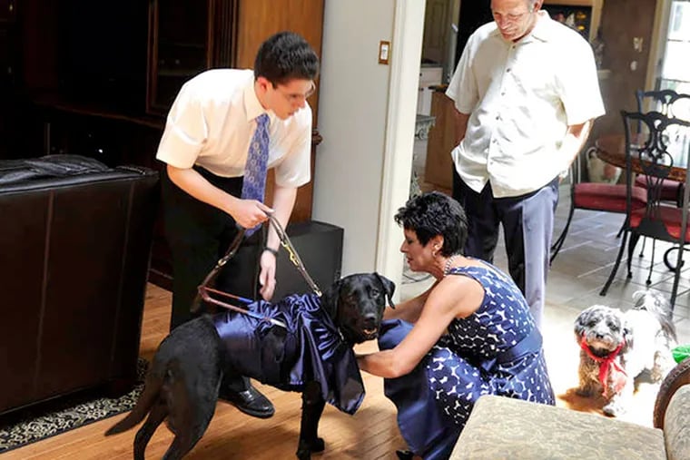 Guiding eyes lead to graduation for blind student