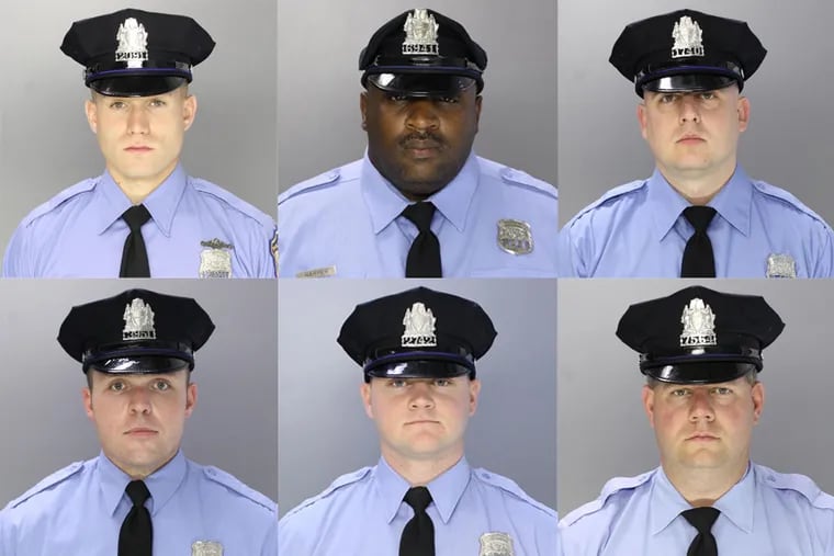 These 6 Philly police officers were shot Wednesday