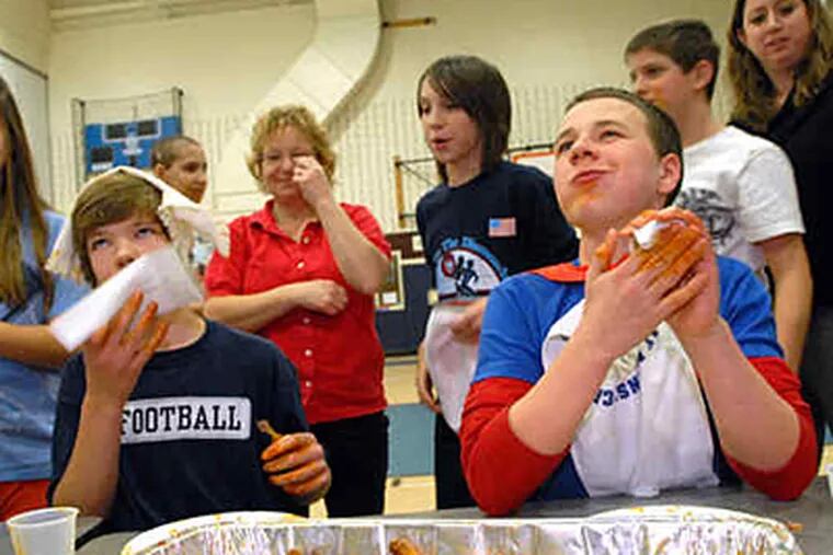 Eating to aid sick classmate