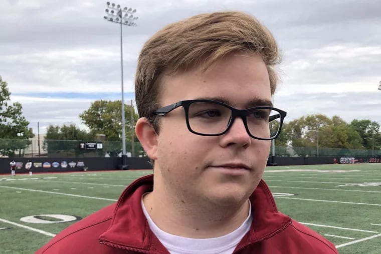 Temple football: A student manager turns a stunt into $20,000 for charity