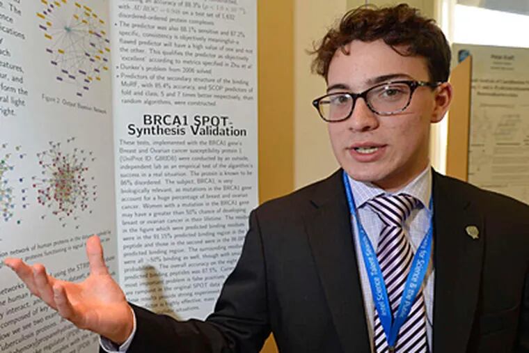 Ambler teen wins 2d in science contest
