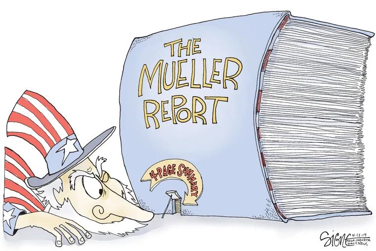 Political Cartoon: An opening to the Mueller Report