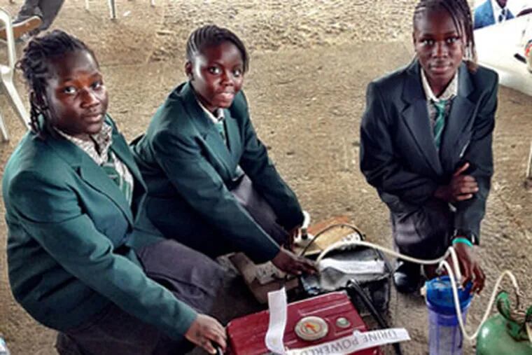 Teenage Girls in Africa Invent Urine-Powered Generator