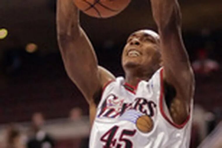 Hunter standing tall for the Sixers