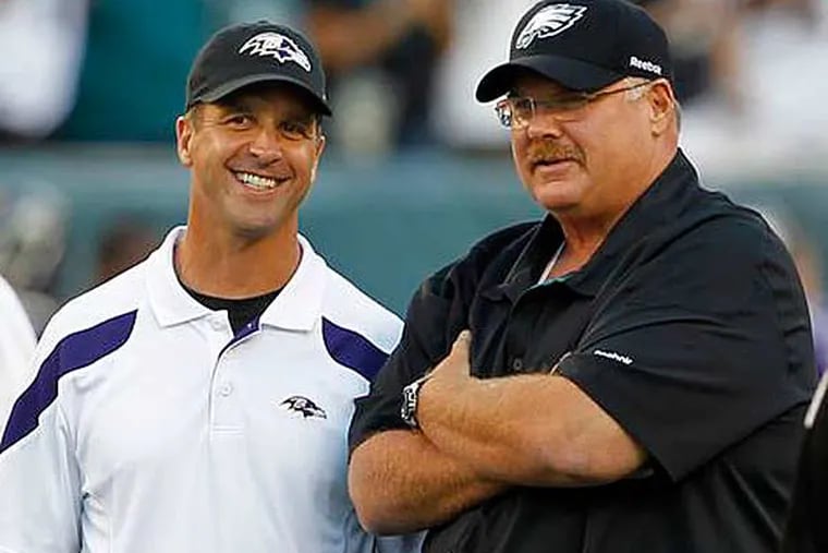Ravens' John Harbaugh gained valuable experience with Eagles