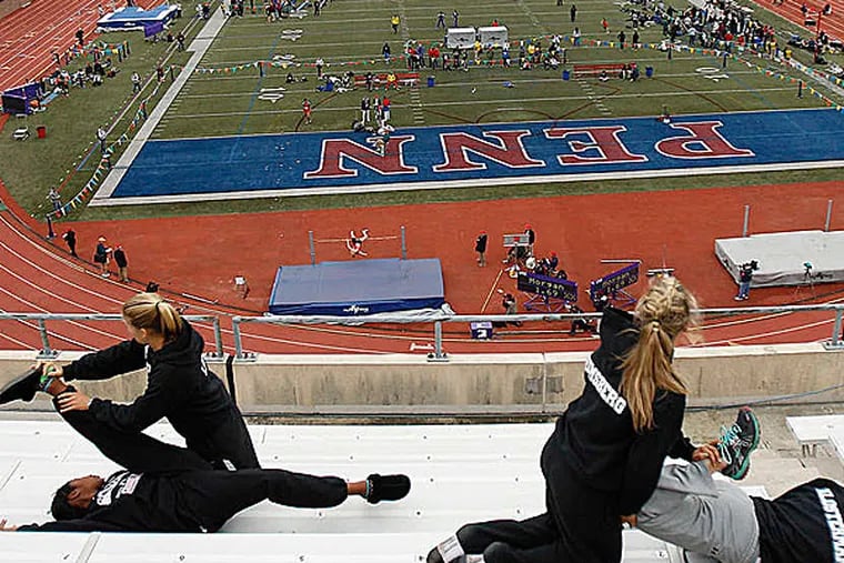One test at Franklin Field: The Penn Relays hubbub