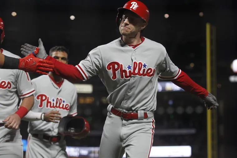 Phillies survive rocky ninth inning, ride Ty Kelly's grand slam to ...