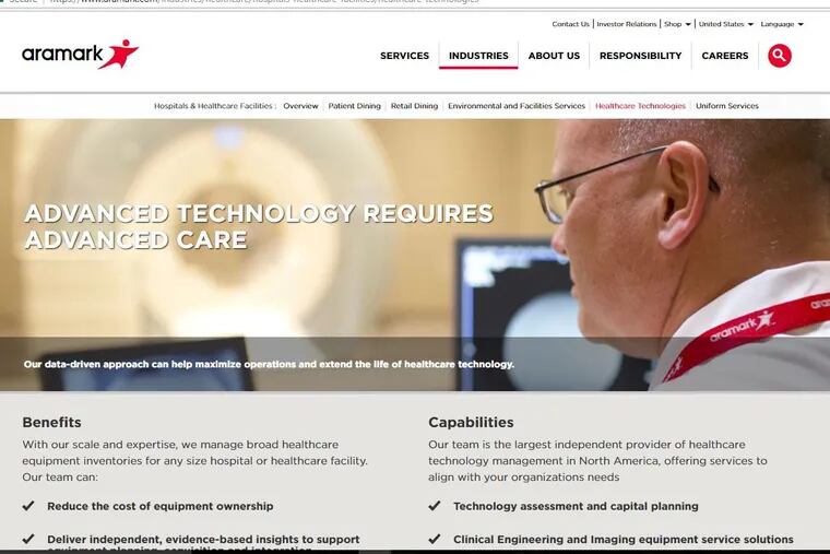 Aramark sells health-care tech business