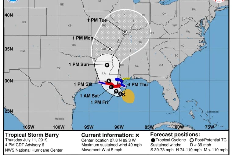 Barry becomes second tropical storm of season; remnants could affect ...