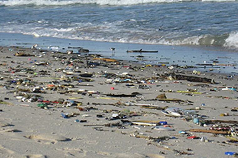 N.J. ends probe of shore garbage slick with no suspects