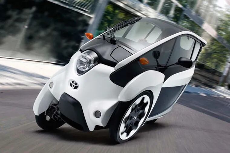 Cool electrics on display as Toyota tests iRoad scooter