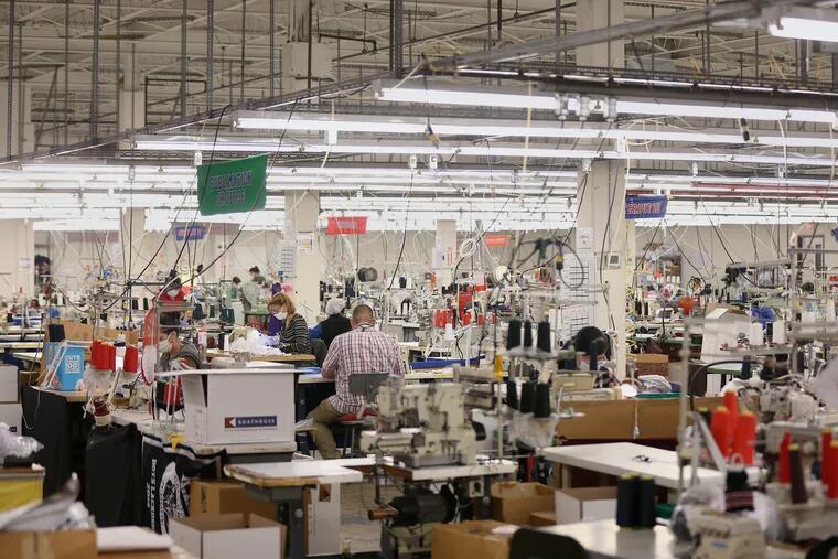 Philly sports apparel company switches to making protective equipment