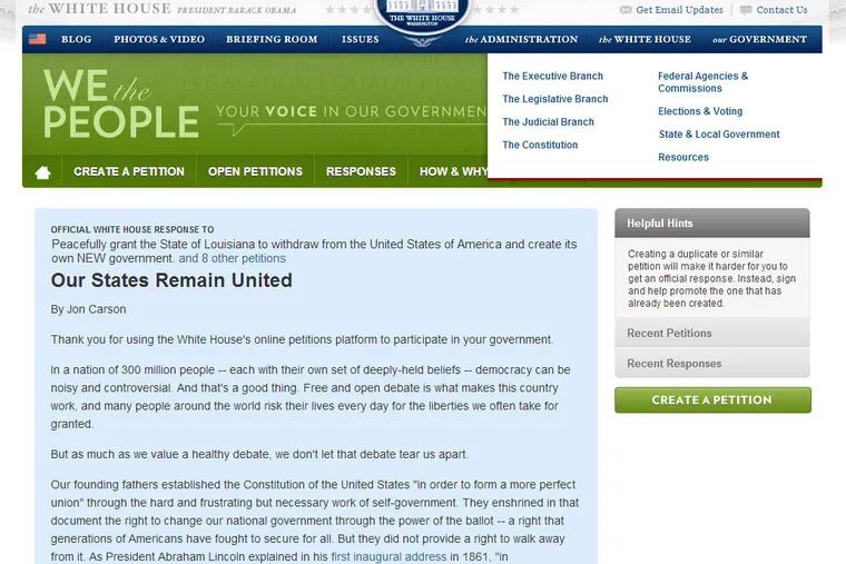 Constitution Check: Where does the U.S. stand now on secession?