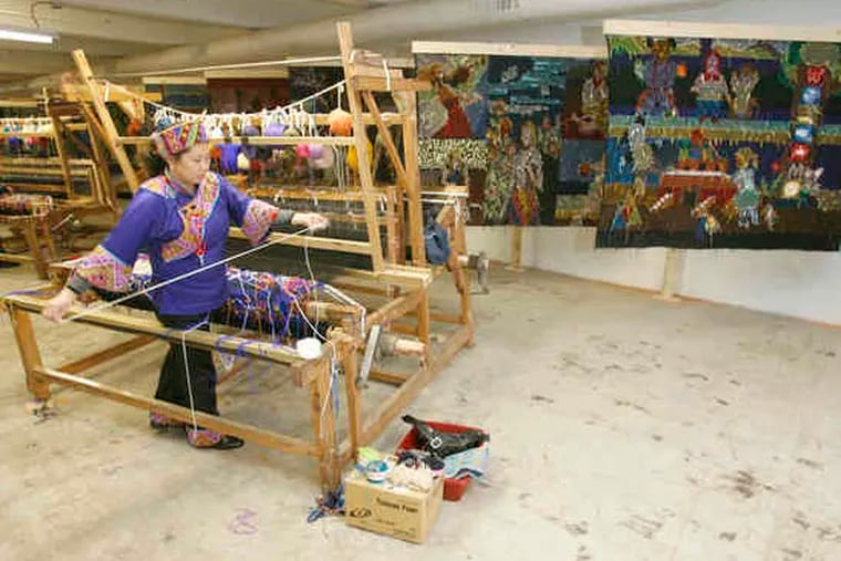 Art: The clatter of creation by Chinese weavers