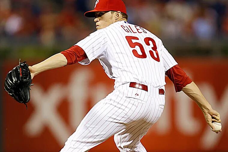 Phillies Notes: Flame-throwing Giles has a nasty slider, too