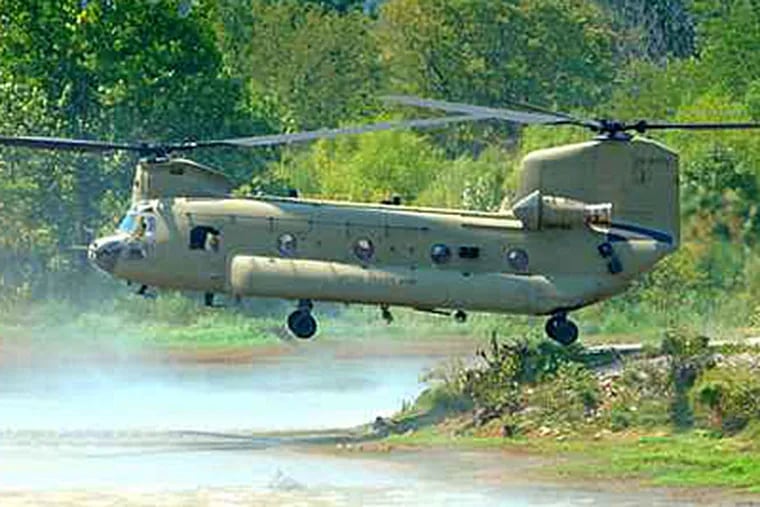 Boeing plant halts Chinook production