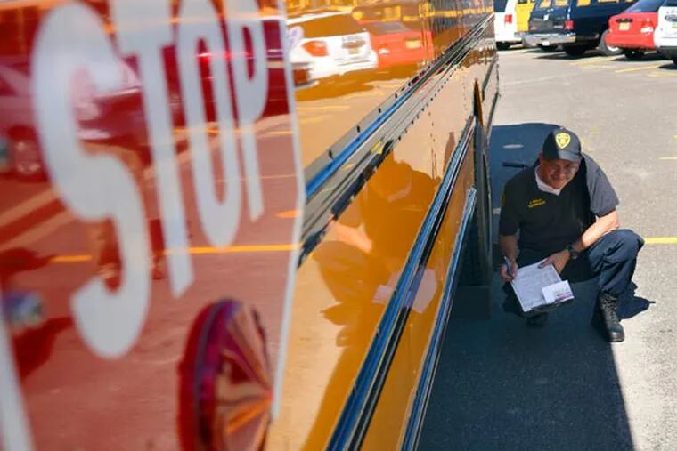 N.J. inspectors check safety of school buses