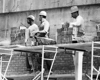 Black Construction Workers Working